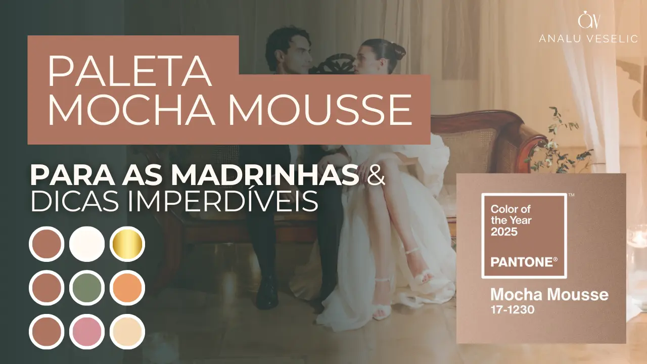 Cor Mocha Mousse para Madrinhas de Casamento - como usar?